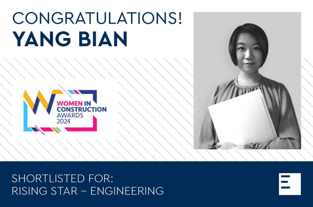 Yang Bian Rising Star Finalist at the Women in Construction Awards - EirEng Consulting Engineers
